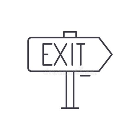 Output Line Icon Concept Output Vector Linear Illustration Symbol Sign Stock Vector