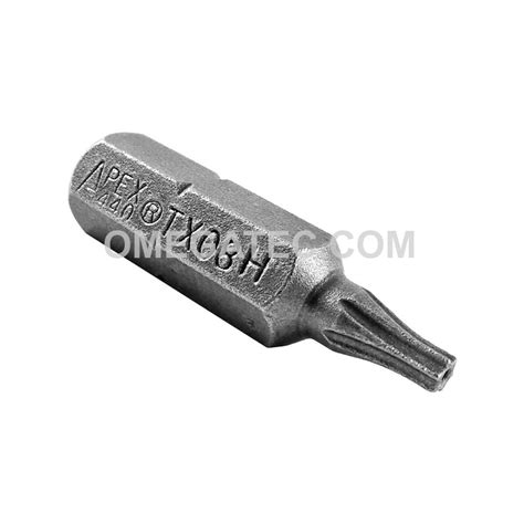 Apex T 15 H Torx Tamper Resistant Power Drive Bit 1 4 Hex Drive 49 TX 15 H Driver Bits By