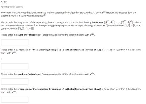 In This Problem We Will Investigate The Perceptron