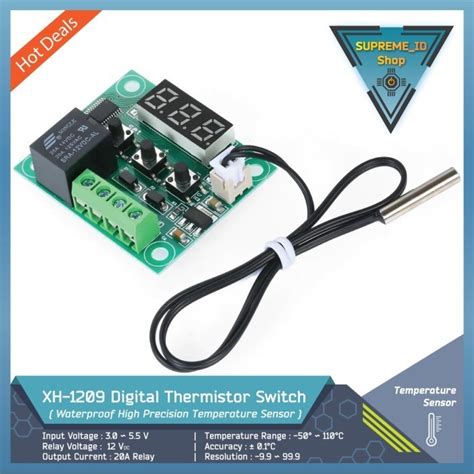 Jual Xh W1209 Waterproof High Precision Digital Thermistor Switch Relay Shopee Indonesia