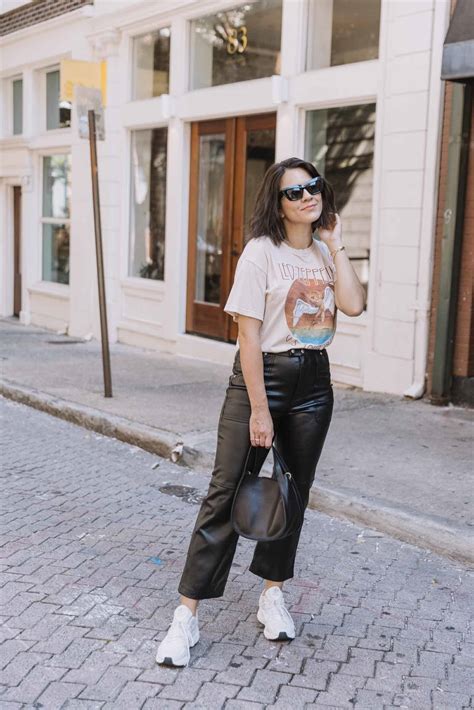 How To Style Faux Leather Pants An Indigo Day Lifestyle Blog