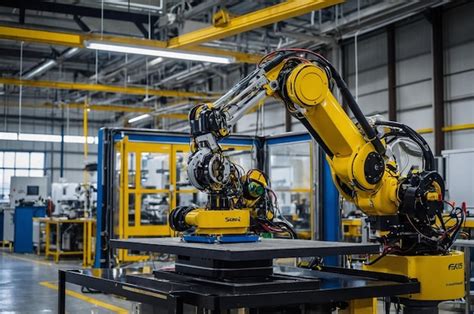 Advanced Robotics Performing Complex Assembly In Modern Factories Premium Ai Generated Image