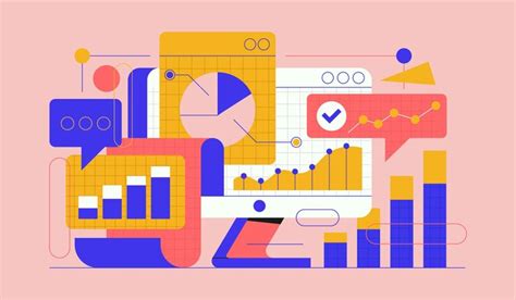 Premium Vector Computer Screen With Pie Chart Speech Bubbles And Check Mark Illustration Flat