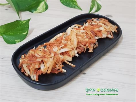 감자요리 간식레시피 알토란 이지선 건새우 감자채전