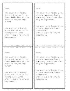First Grade Reading Exit Tickets By Texas Teacher Toolbox TPT