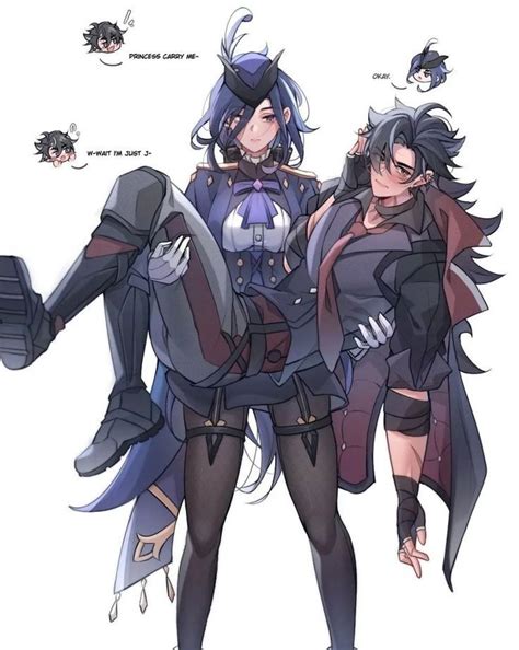 Clorinde Wriothesley Genshin Impact In Handsome Anime Guys Cute Anime Couples My