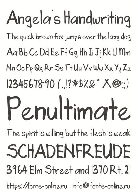 Angelas Handwriting Download Premium Font