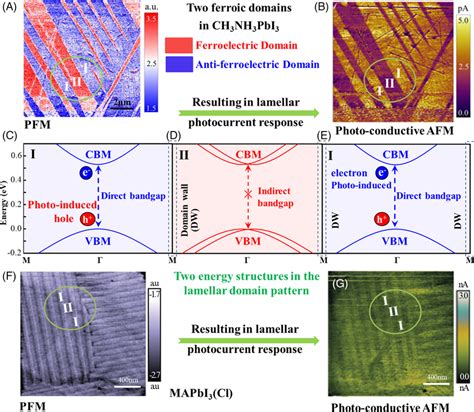 A Typical Pfm Pattern With The Coexistence Of Ferroelectric And