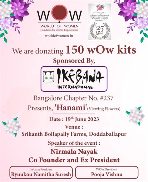 Wow Donating Kits To 150 Women Wow