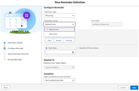 create scheduled reminders