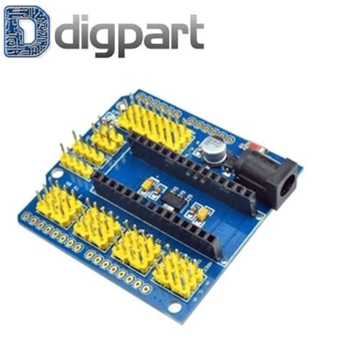 Arduino Nano Shield V3 Blue Io Sensor Expansion Adapter Breakout Board Shopee Malaysia