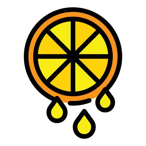 Lemon Juice Icon Vector Flat 21409169 Vector Art At Vecteezy