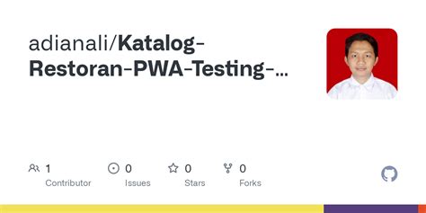 GitHub Adianali Katalog Restoran PWA Testing And Optimized