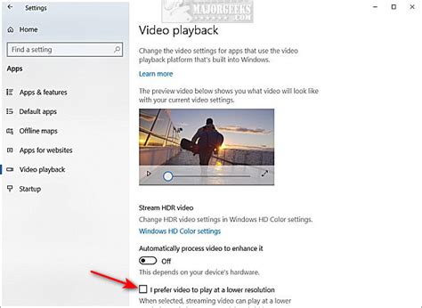 How To Save Network Bandwidth By Playing Low Resolution Videos In Windows 10 11 MajorGeeks