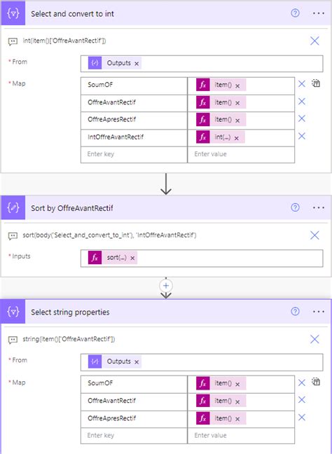 solved sort function in a compose action power platform community