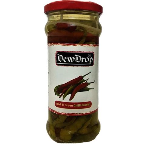 Dewdrop Pickle Red And Green Chilli Pickle 420g Nazar Jans Supermarket