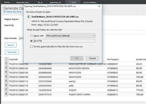 Generate To CSV Support Center