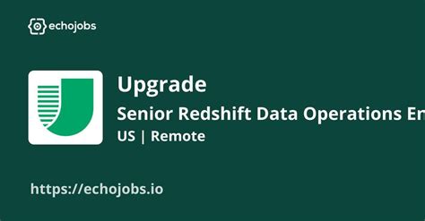 Upgrade Is Hiring Senior Redshift Data Operations Engineer Remote
