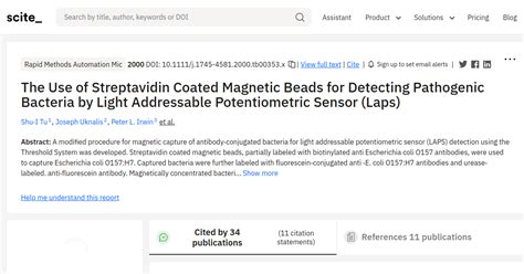 The Use Of Streptavidin Coated Magnetic Beads For Detecting Pathogenic