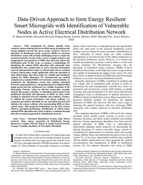 Data Driven Approach To Form Energy Resilient Smart Microgrids With