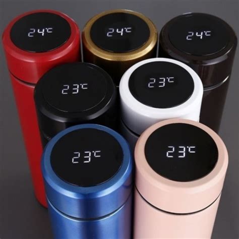 Portable Led Touch Thermos Temperature Thermometer Led Display Thermos