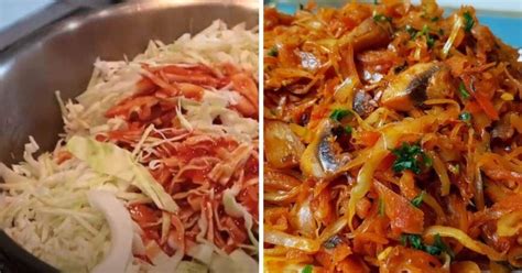 Тушенная капуста с грибами Со Вкусом
