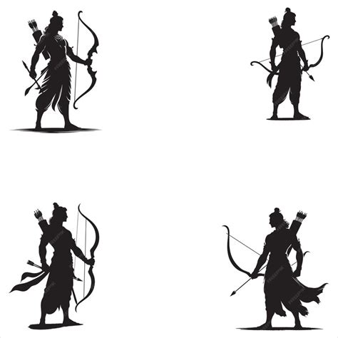 Happy Ram Navami Lord Rama With His Bow And Arrow Hindu God Rama In