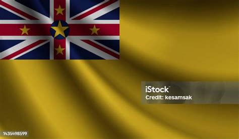 니우에 깃발이 흔들리고 있습니다 애국심과 국가 디자인에 대한 배경 벡터 일러스트 레이 션 0명에 대한 스톡 벡터 아트 및 기타