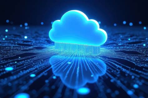 Cloud Powered Gpus For Advanced Computing Stock Illustration