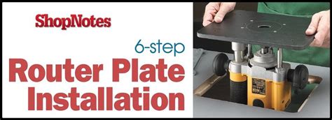 Good Advice On How To Install A Router Plate On To A Bespoke Router Table Router Plate