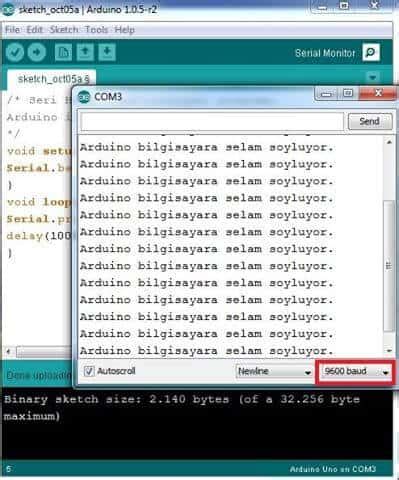 Arduino ile Seri Haberleşme Sağlamak Mühendis Beyinler