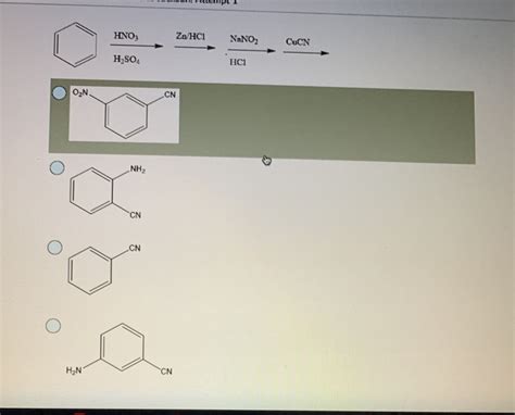 Solved Hno Za Hci Nano2 Cucn H So Hci Ozn Cn Nh2 Cn Cn Hen