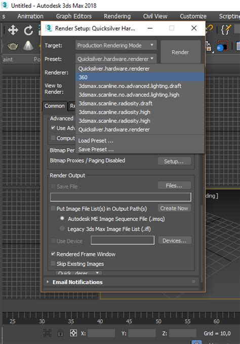Remove Saved Render Presets Autodesk Community