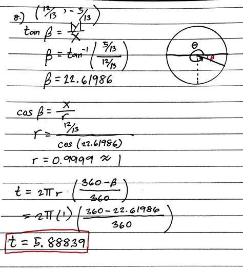 [solved] determining values of trigonometric functions in exercises 5 8