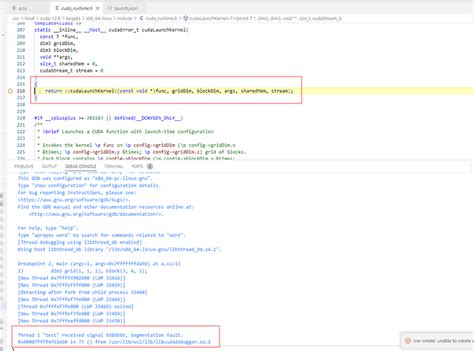 Segmentation Fault Occured When Using Cuda Gdb In Wsl2 Cuda Gdb Nvidia Developer Forums
