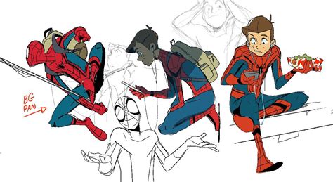 Два человека паука в кровати шлепают друг друга фото