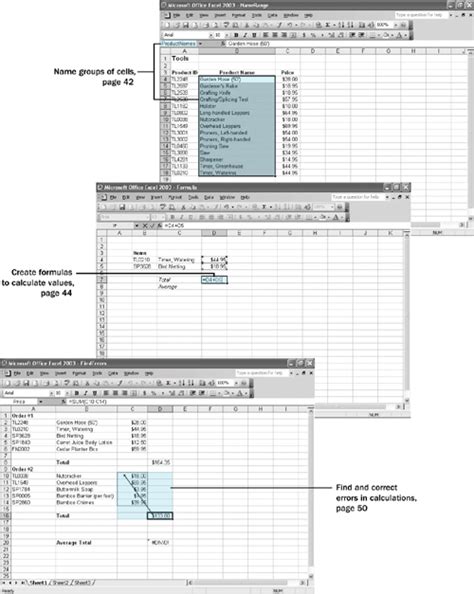 Performing Calculations On Data Microsoft Office Excel Step By Step Book