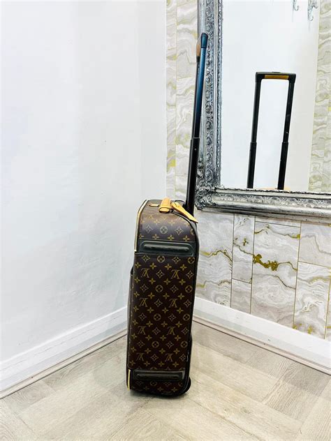 Louis Vuitton Lv Logo Pegase 50 Rolling Suitcase For Sale At 1stdibs