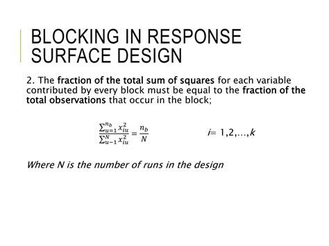 Response Surface Methodology Pptx Physics Science