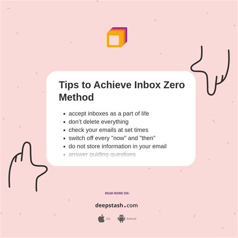 Tips To Achieve Inbox Zero Method Deepstash