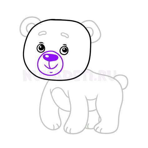 Как нарисовать медведя поэтапная инструкция для начинающих