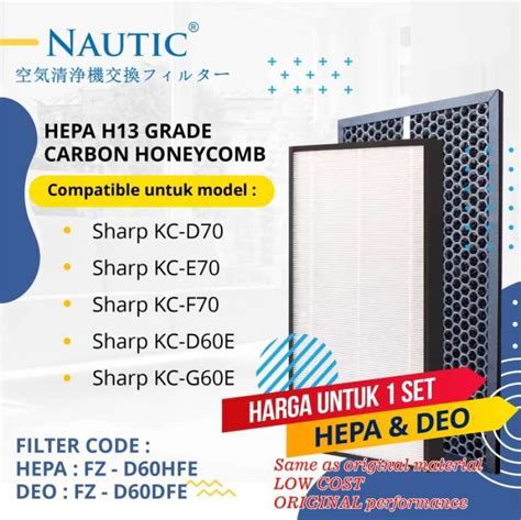 Jual Original Filter Buat Sharp Hepa Fz D60hfe For Sharp Kc D60y Kcd60 Di Seller Relaxa Store