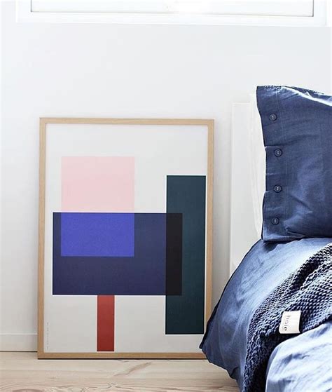 Stylish Scandinavian Home With Nordic Leaves Josef Albers Homage To