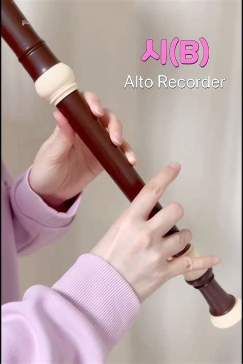 알토 리코더에 180도 돌아봐요😉♪ 시 B 바로크식 알토 리코더 운지법 알토리코더 리코더운지 Altorecorder Youtube