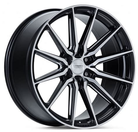 24x10 Vossen Hf6 1 Matte Black W Brushed Face Hybrid Forged Deep