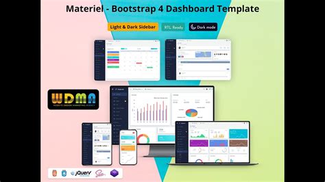 Boost Your Webapp With A Bootstrap Dashboard Materiel Youtube