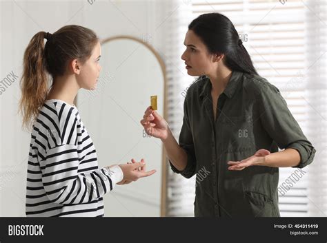 Mother Talking Her Image Photo Free Trial Bigstock