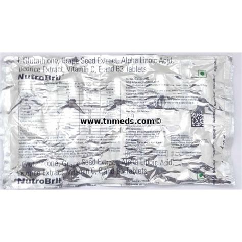 Nutrobril Tablets 10s Pack ↑ Buy Online ★ 𝐋𝐎𝐖 𝗣𝗿𝗶𝗰𝗲 ★ View Uses