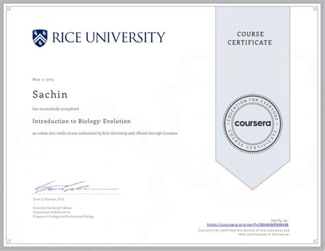 Lifelonglearning Biology Evolution Riceuniversity Coursera Sachin