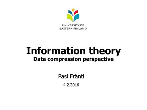 Ppt Data Compression Bits And Codes From An Information Theory